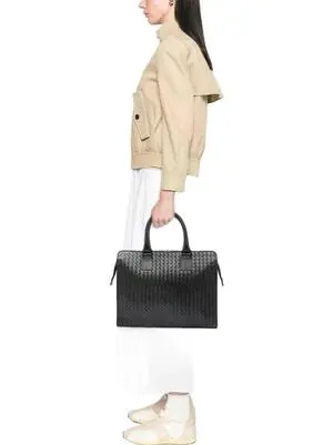 Bottega Veneta Nappa Intrecciato Business Bag - Brown