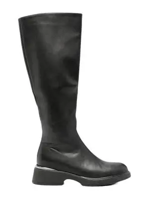 LINDA BAUMANN Leather Boots - Black