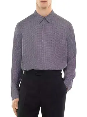 FURSAC Polka-dot Long-sleeve Shirt - Grey