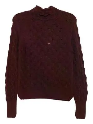 Ermanno Scervino Pointelle Knit Sweater - Red