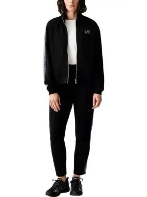 EA7 Logo-print Tracksuit - Black