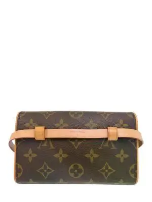 LOUIS VUITTON Monogram Pochette Florentine Belt Bag - Brown