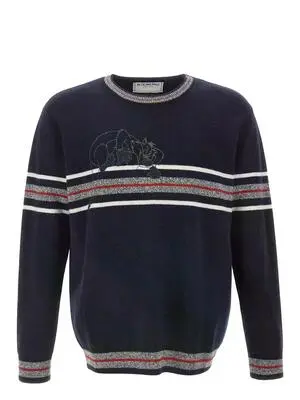 Iceberg Sylvester The Cat Striped Knit - Blue
