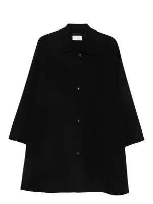 THE ROW Single-breasted Wool Coat - Black