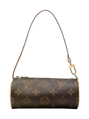 LOUIS VUITTON Monogram Papillon Pochette Handbag - Brown