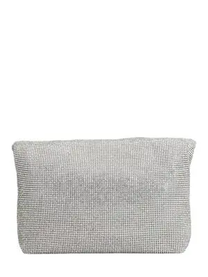 TWENTY FOURHAITCH Mini Varadero Crystal-embellished Clutch Bag - Silver