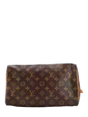 LOUIS VUITTON Monogram Speedy 30 Satchel Handbag - Brown