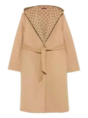Gucci Reversible Hooded Coat - Neutrals