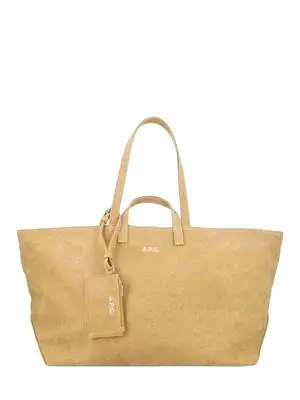A.p.c. Tote Bag With Detachable Pouch - Neutrals