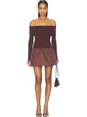 ALL THE WAYS Madley Mini Dress - Brown