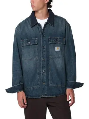Carhartt Work In Progress Oakland Shirt Jacket In Cotton - Blue