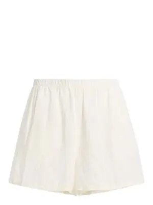 FAVORITE DAUGHTER The Off-duty Linen Mini Shorts - Ivory