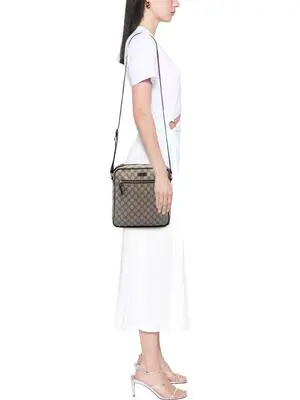 Gucci Gg Supreme Crossbody Bag - Neutrals