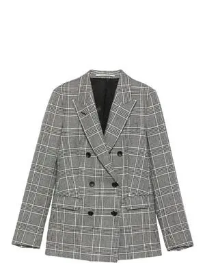 Tagliatore Check-pattern Double-breasted Blazer - Black