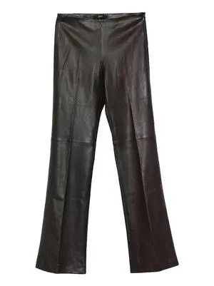 Seventy Leather Panelled Trousers - Brown