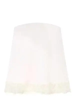 Alanui Strapless Lace-trim Top - Neutrals
