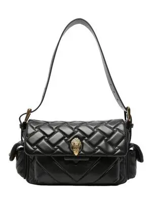 Kurt Geiger Kensington Quilted Leather Shoulder Bag - Black