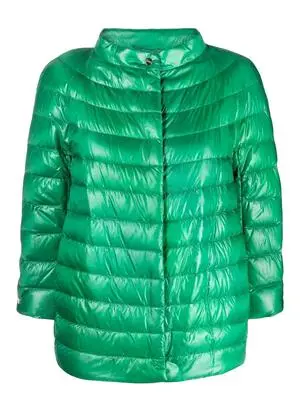 Herno Three-quarter Length Sleeves Puffer Jacket - Green