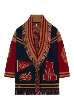 Alanui College Of Aloha Belted Cardigan - Blue