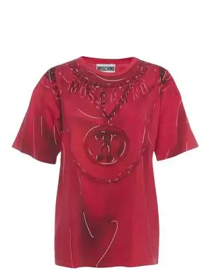 Moschino Graphic Print T-shirt - Red