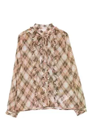 I BLUES Ruffled-detail Blouse - Neutrals