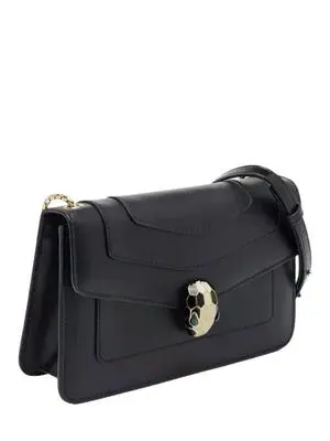 BVLGARI Serpenti Shoulder Bag - Black