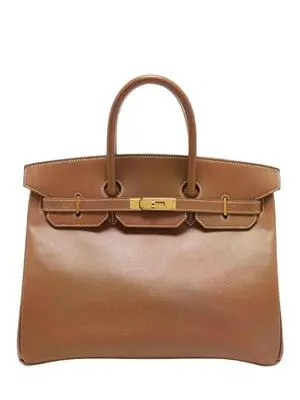 Hermès Hermès 35 Birkin Courchevel Tote Bag Brown