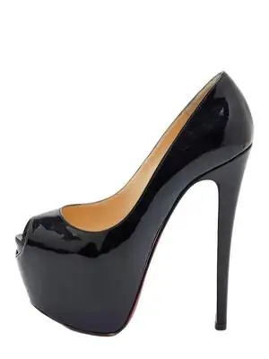 CHRISTIAN LOUBOUTIN Highness Peep-toe Platform Pumps - Black