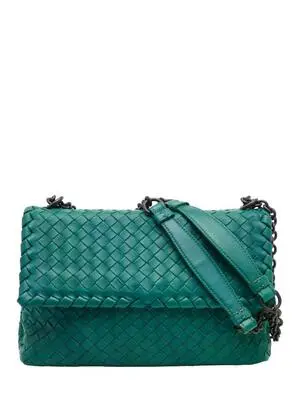 Bottega Veneta Olimpia Intrecciato Shoulder Bag - Blue