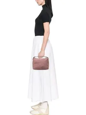 Fendi Zucchino Canvas Handbag - Pink