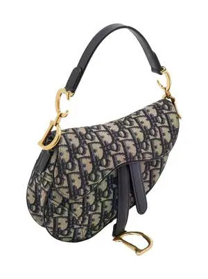 Dior Saddle Oblique Mini Tote Bag - Neutrals