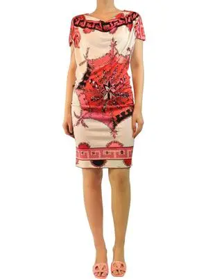 Emilio Pucci Printed Belted Mini Dress - Neutrals