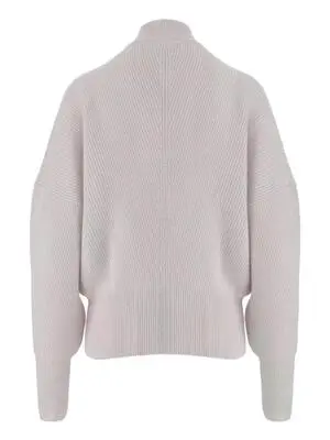 SA SU PHI Long-sleeve Ribbed-knit Cardigan - Neutrals