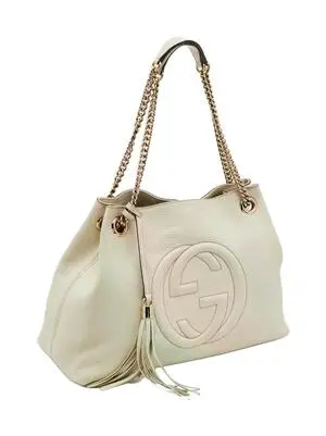 Gucci Soho Interlocking Gg Shoulder Bag - Neutrals