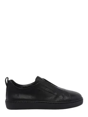 Santoni Slip-on Trainers - Black