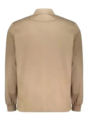 Paul & Shark Logo-patch Long-sleeved Polo Shirt - Neutrals
