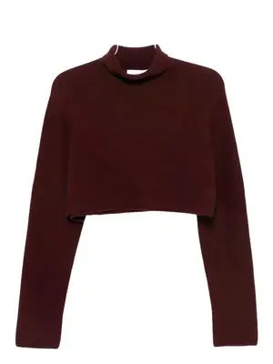 Christian Wijnants Kavin Cropped Sweater - Red