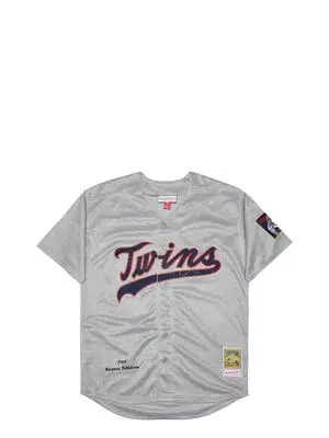 Mitchell & Ness Twins Appliqué Jersey - Grey