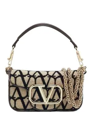Valentino Garavani Small Locò Iconographe Shoulder Bag - Neutrals
