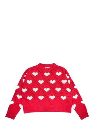 GIGI KNITWEAR Gigi Knitwear Love Sweater Red