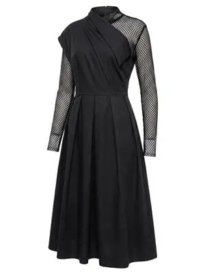 LARISA DRAGNA Audrey Dress With Tulle Sleeves - Black