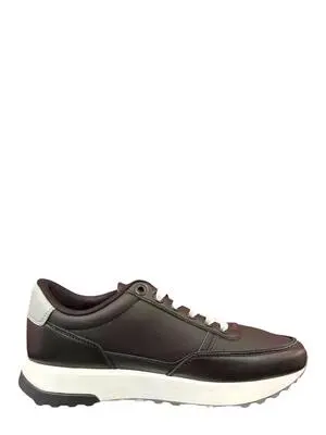 Calvin Klein Round Toe Panelled Sneakers - Black