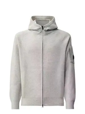 C.P. COMPANY Lens-detail Zip-up Hoodie - Grey