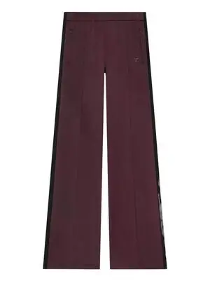 COURREGES Bicolor Side-stripe Wide Leg Track Pants - Red