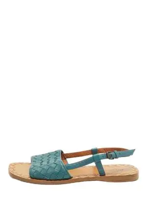 Bottega Veneta Intrecciato Slingback Sandals - Blue