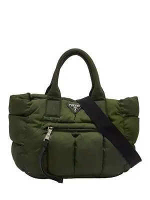 Prada Prada Quilted Bomber Tote Bag Green