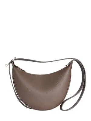 Longchamp Le Foulonné Leather Cross-body Bag - Brown
