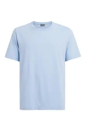 Hanro Cotton Night & Day T-shirt - Blue