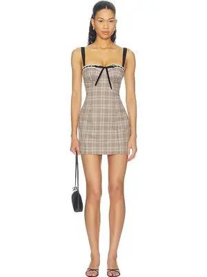 MORE TO COME Flora Mini Dress - Brown