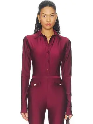 SHANI SHEMER Ash Bodysuit In . Also - Wine